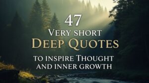 47 Very Short Deep Quotes to Inspire Thought and Inner Growth - SacredSymbo