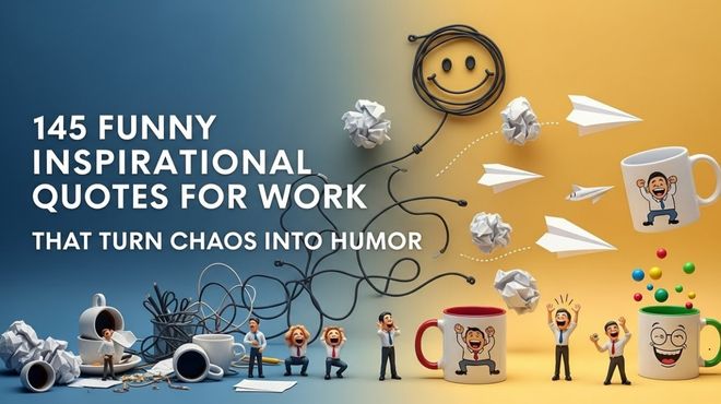 145 Funny Inspirational Quotes for Work That Turn Chaos Into Humor ...
